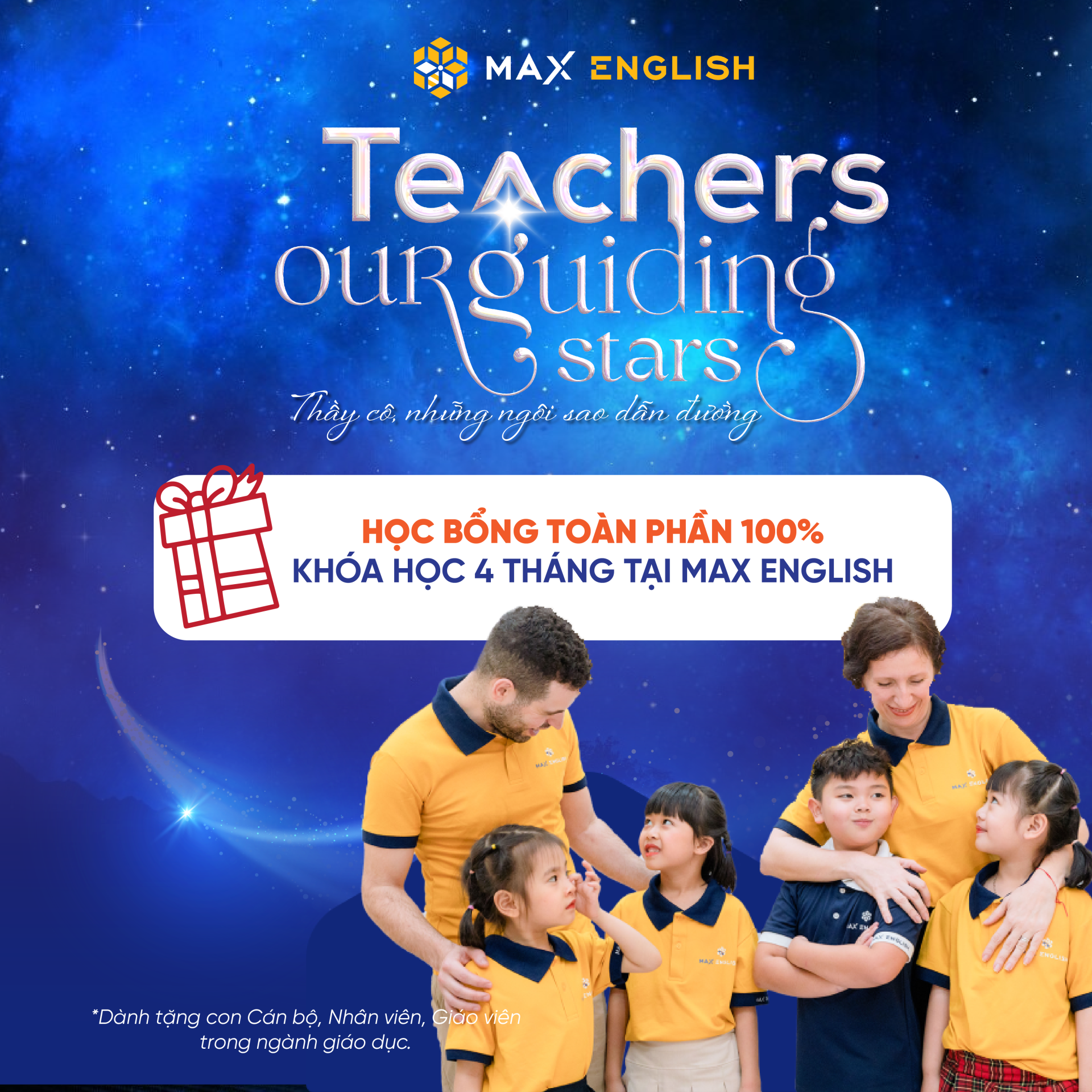 Chương trình học bổng Tri Ân tháng 11/2024 tại MAX English